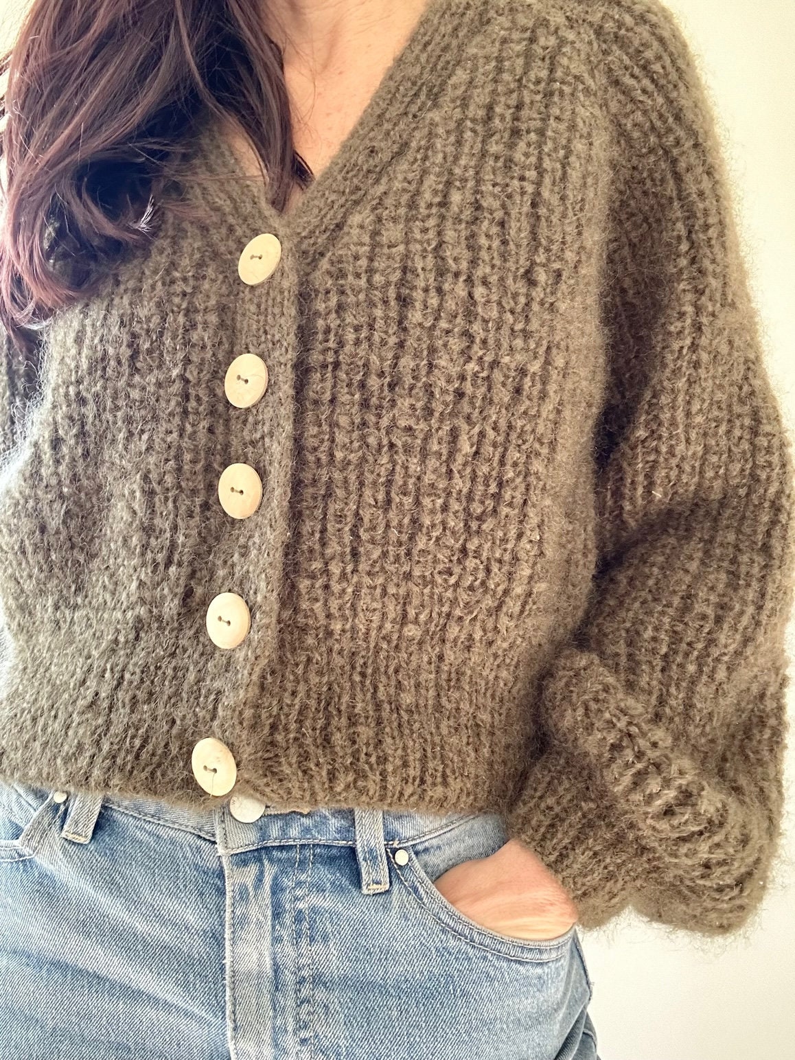 Vanessa Fisherman's Rib Cardigan- Knitting Pattern 163 - Knits Adult ...