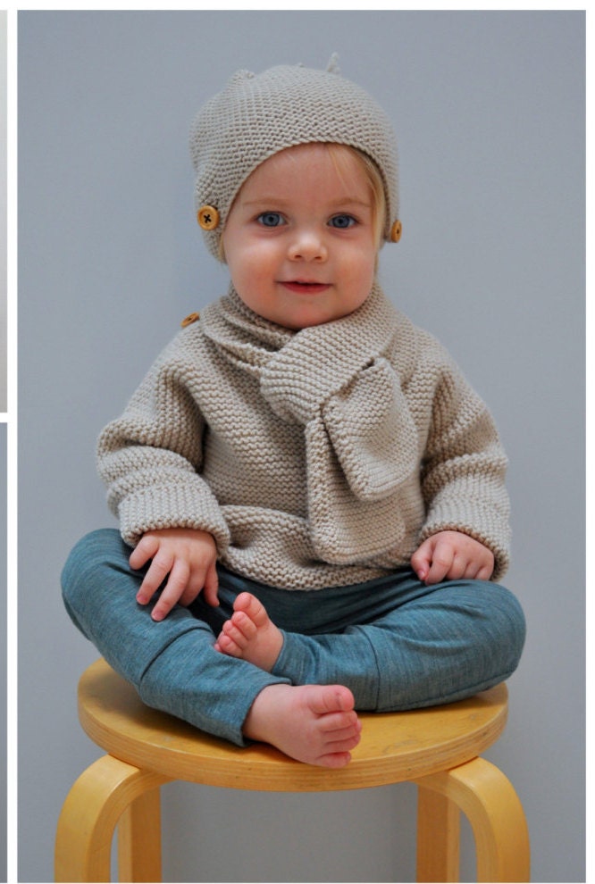 Quick and Easy Kids Set Knitting Pattern 019 - Etsy