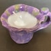 Handmade Ceramic Candle--purple Pinch Pot Mug - Etsy