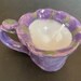 Handmade Ceramic Candle--purple Pinch Pot Mug - Etsy