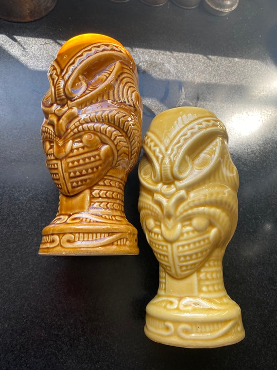 Tiki Barware Headhunters Two Authentic Orchids of Hawaii Tiki - Etsy
