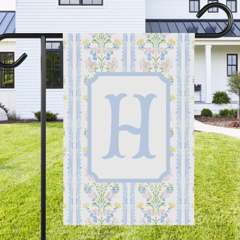 Monogram Garden Flag - Etsy