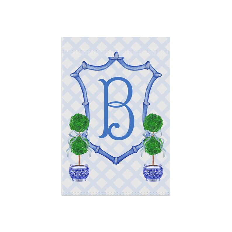 Classic Blue Garden Flag - Etsy