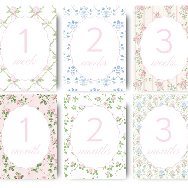 Baby Numbers for Months - Etsy