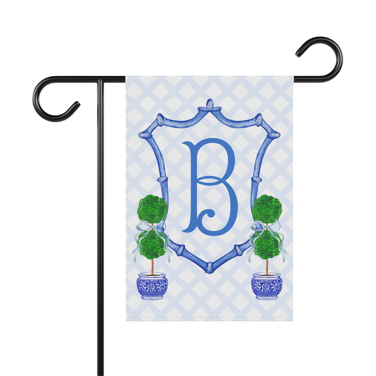 Classic Blue Garden Flag - Etsy