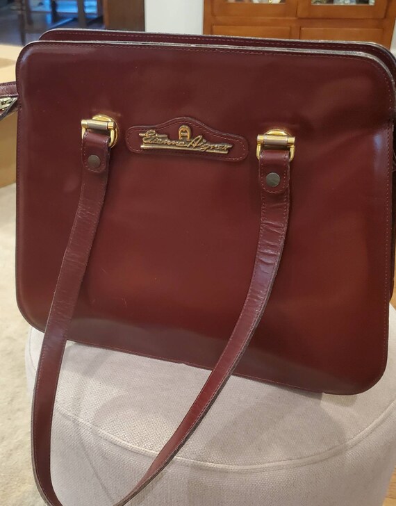 Vintage aigner burgundy leather - Gem