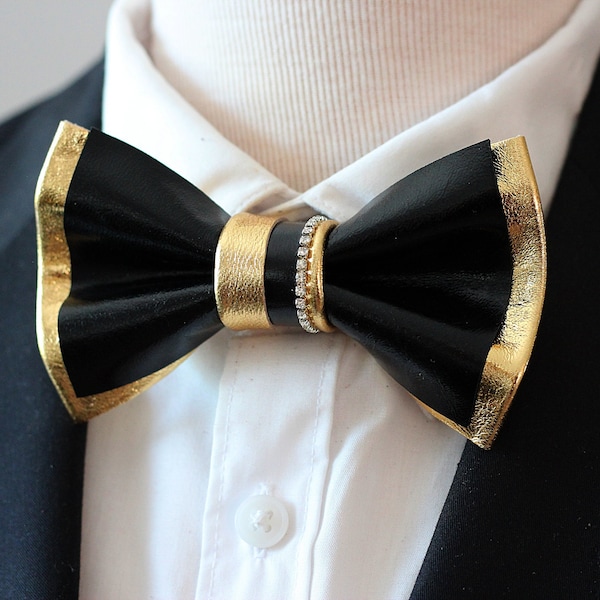 Gold Bow Tie - Etsy