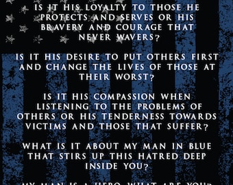 Law enforcement poem | Etsy