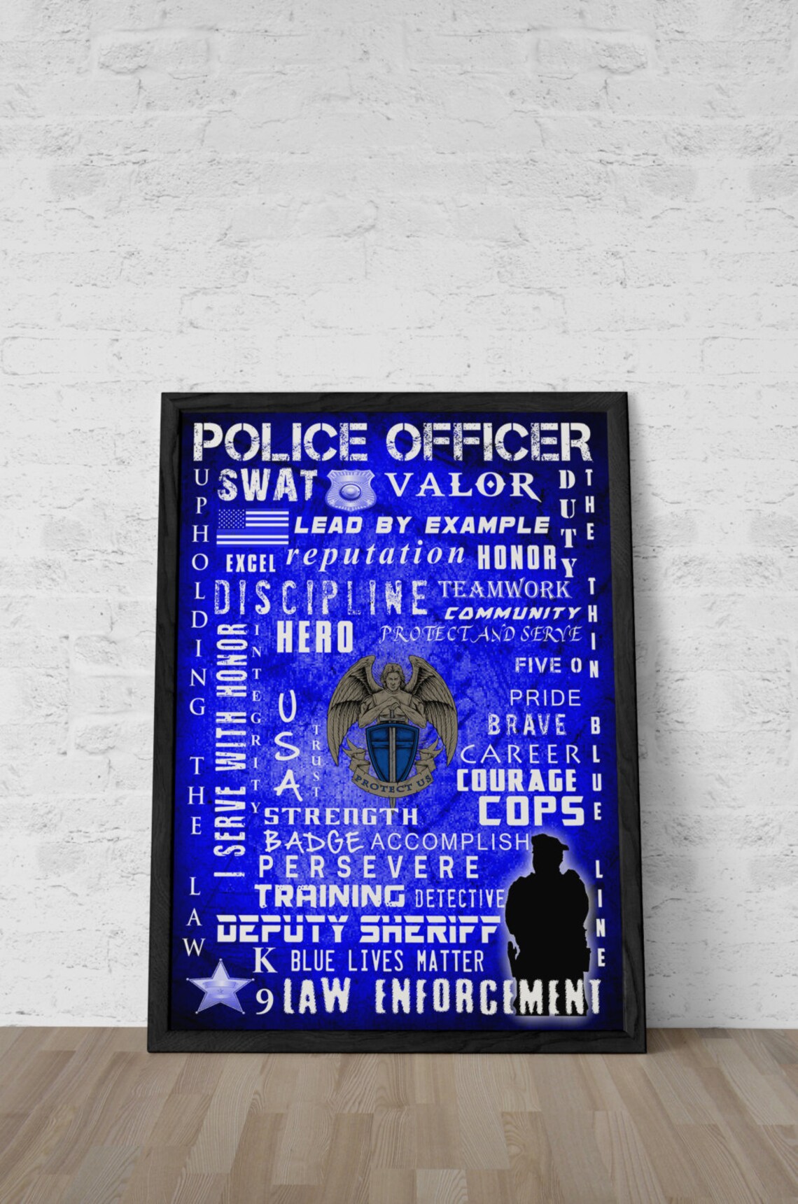 Police saint Michael Poster - Etsy