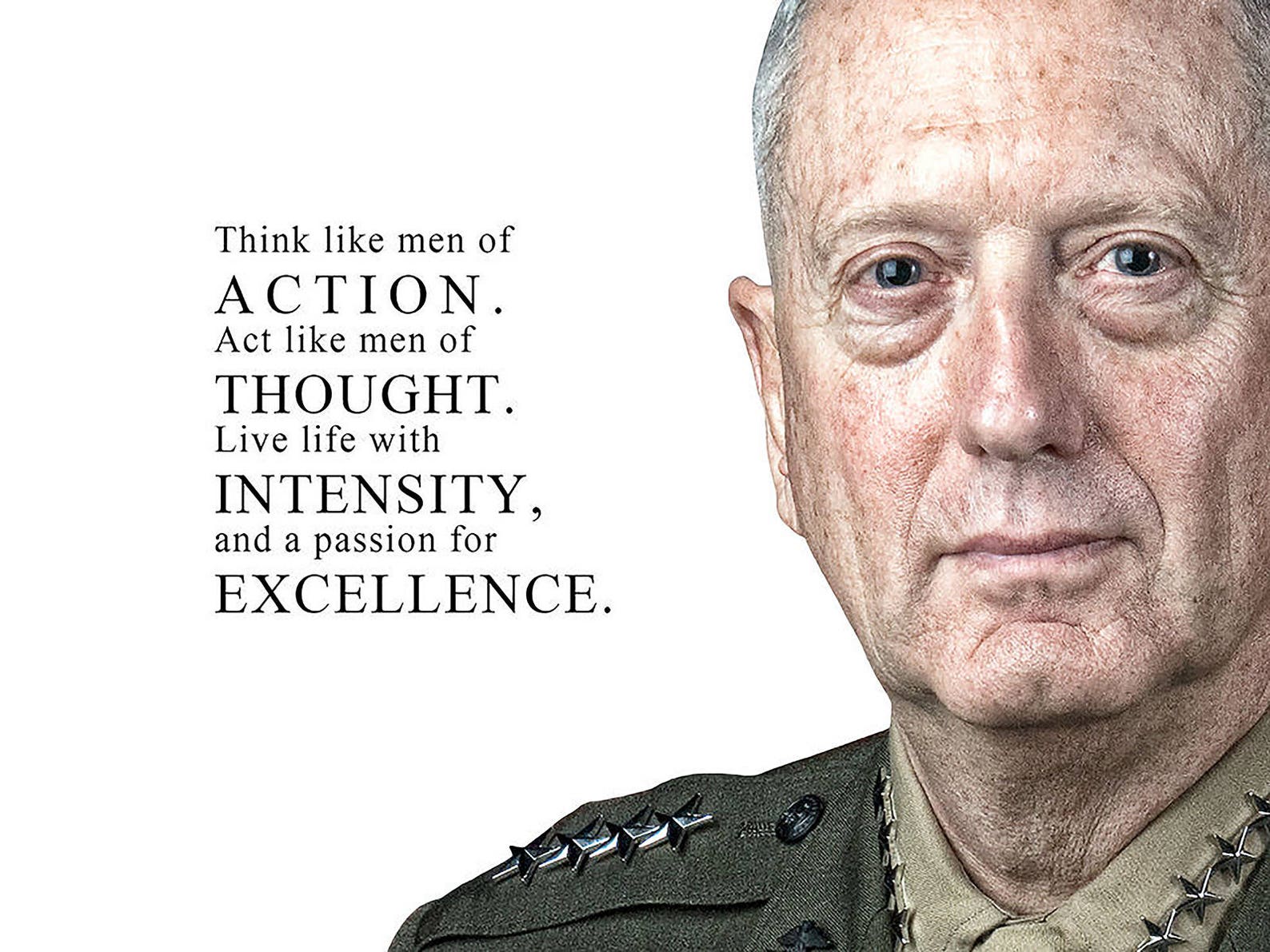 General James Mattis Poster: USMC Military Motivation Art - Etsy