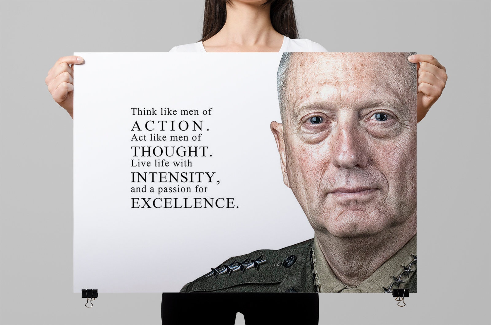 General James Mattis Poster: USMC Military Motivation Art - Etsy