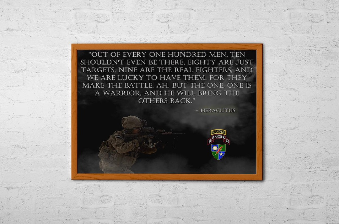 Army Rangers Poster, Military Motivation, Inspiration Poster, Special ...