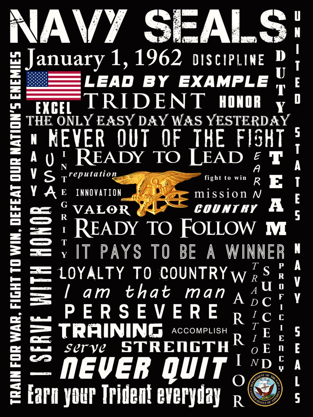 Navy Seals Poster - Etsy