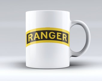 Ranger Tab Coffee Mug Army Ranger Coffee Mug Army Coffee Mug Black or ...