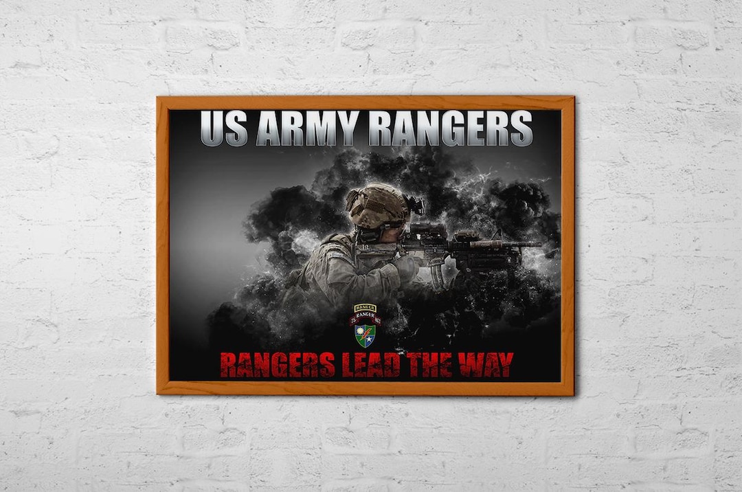 Rangers Lead the Way Poster – U.S. Army Ranger Wall Art – Powerful ...