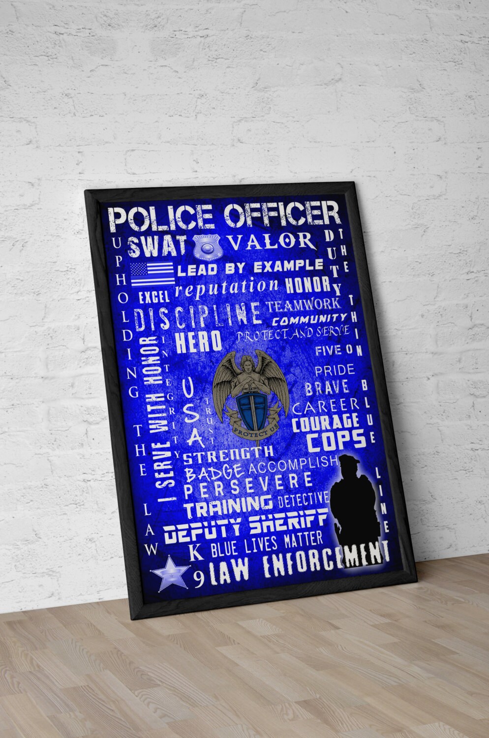 Police saint Michael Poster - Etsy