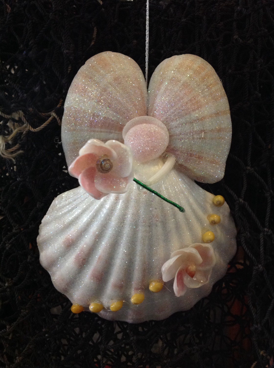 Angel Holding Seashell Ornament - Etsy