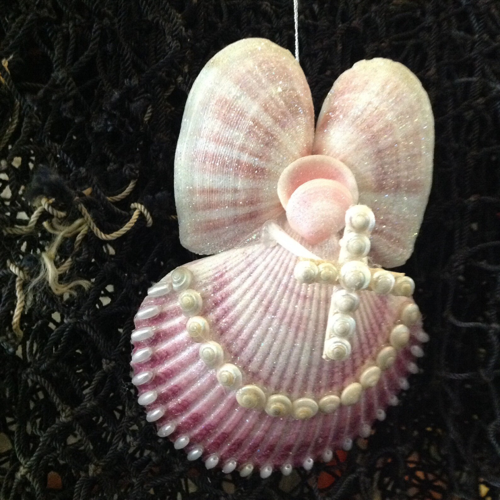 Angel Holding Seashell Ornament - Etsy