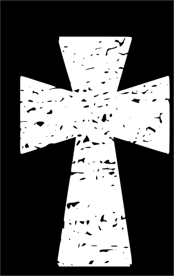 Distressed Cross Ready to Press Screen Print Transfer - Etsy