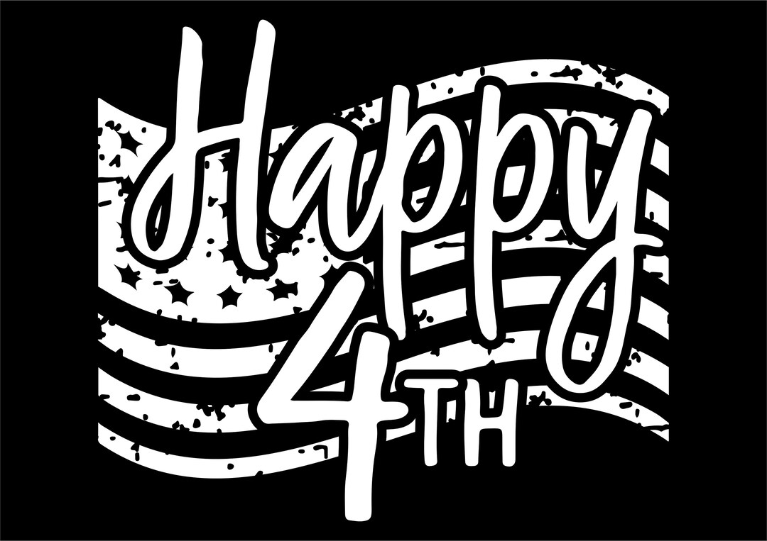 Happy 4th Ready to Press Screen Print Transfer - Etsy