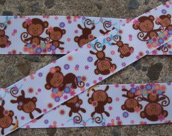 Monkey ribbon | Etsy