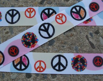Peace sign ribbon | Etsy
