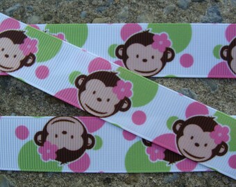 Monkey ribbon | Etsy