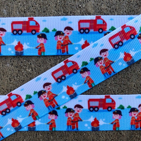 Fire Truck Ribbon - Etsy