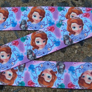 3 Yards Sofia the First Princes Ribbon Hair Bow Ribbon Princes Sofia 7/ ...
