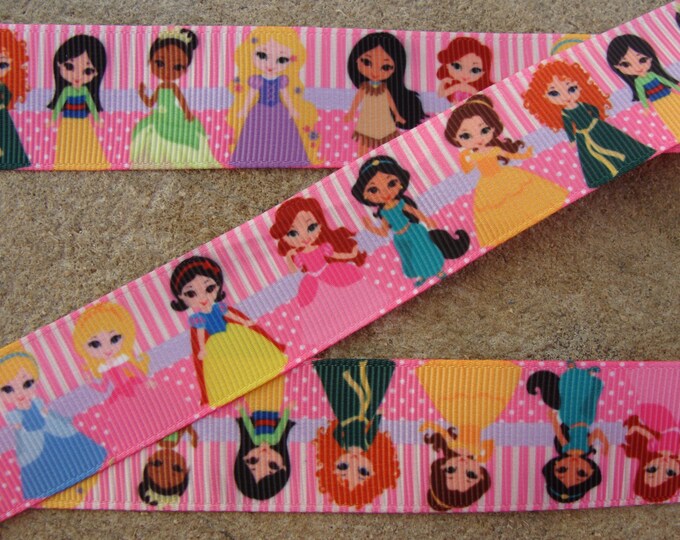Princess Ribbon Disney Princess Grosgrain Ribbon Printed - Etsy