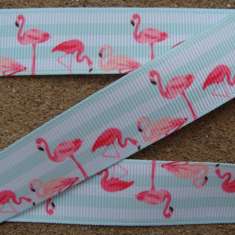 Flamingo Ribbon Wired - Etsy