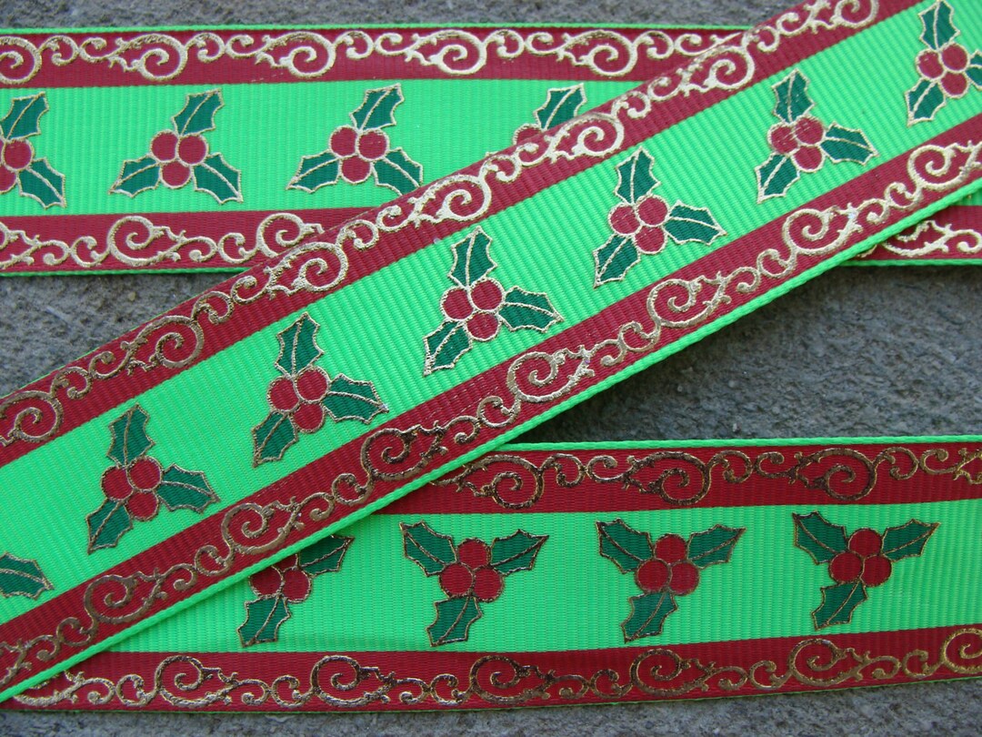 1 Christmas Ornament Ribbon Holiday Ribbon Grosgrain - Etsy