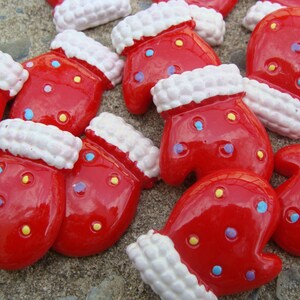 2 Christmas Glows, Socks Resins for Hair Bow Santa Hat Resin Winter ...