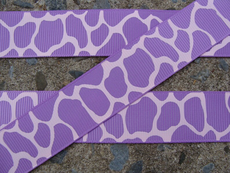 3 yards 7/8 Giraffe Ribbon Giraffe Printed Ribbon | Etsy