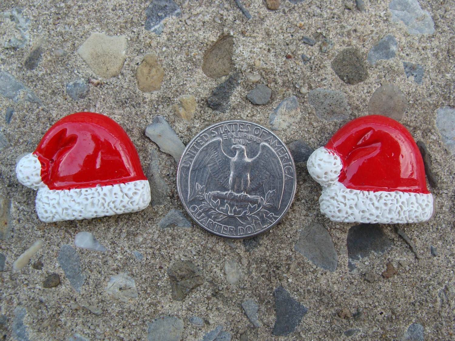 2 Christmas Glows Socks Resins for Hair Bow Santa Hat Resin - Etsy