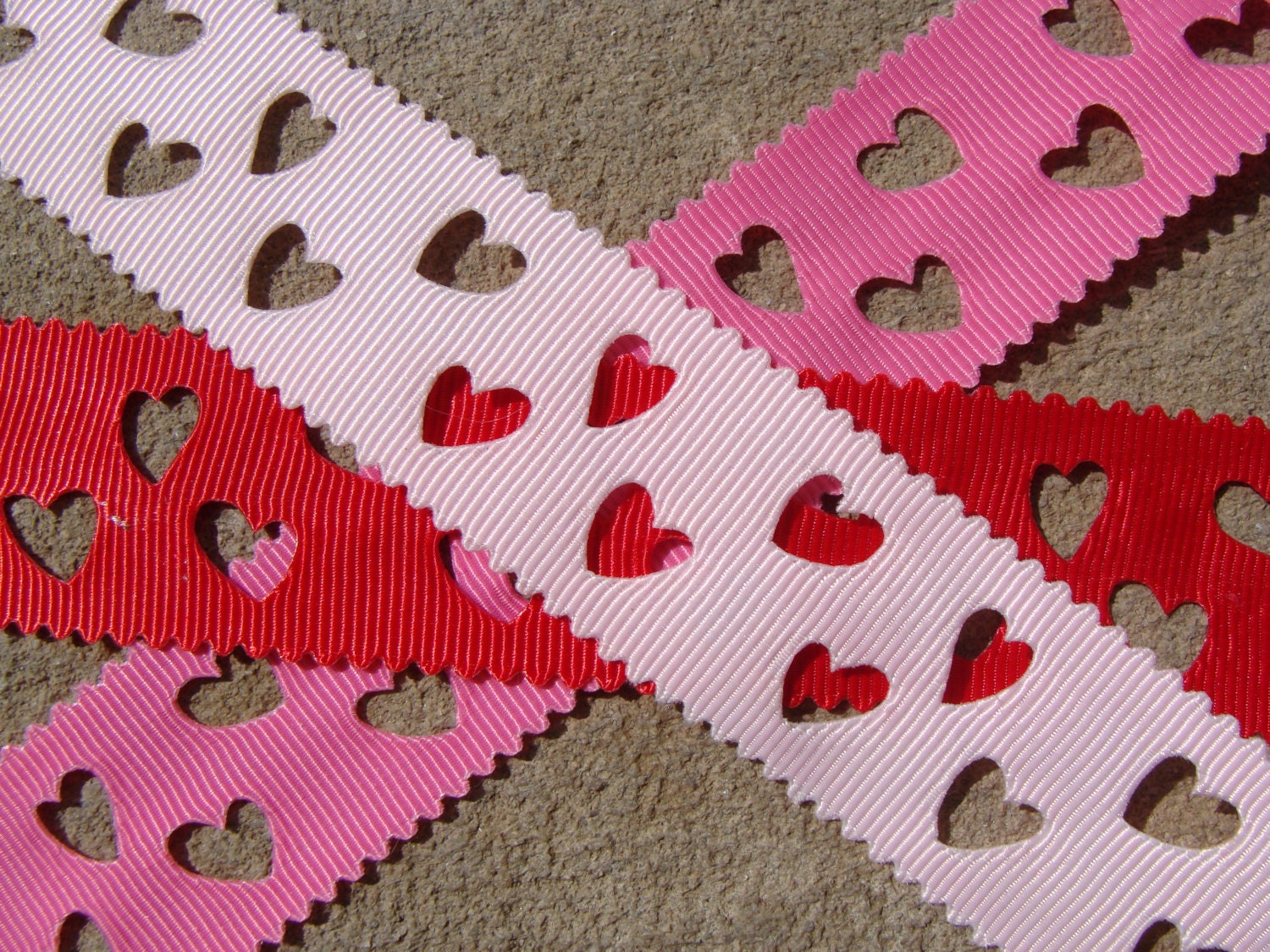 3 Yards Hollow Ribbon Valentine Ribbon Wrapping Valentines Hearts ...