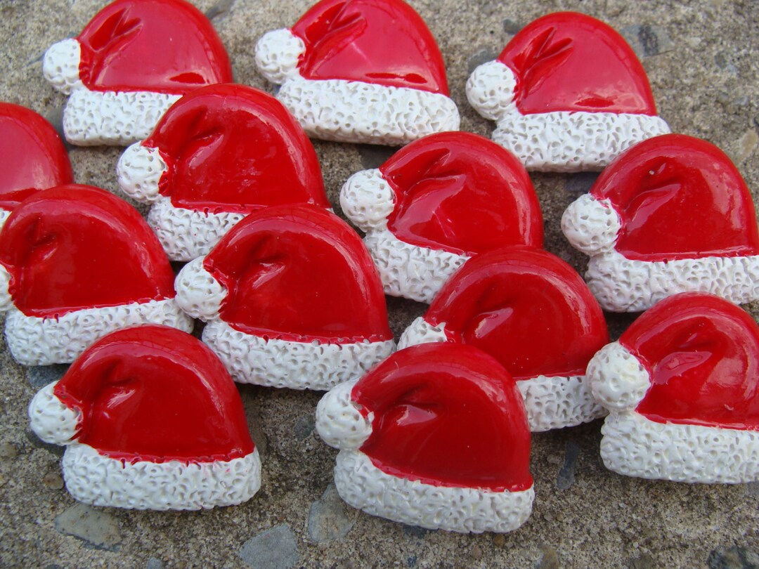 2 Christmas Glows, Socks Resins for Hair Bow Santa Hat Resin Winter ...