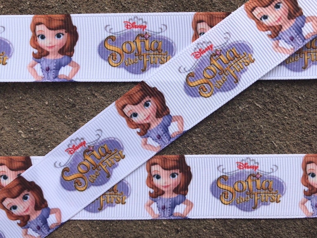 3 Yards 1" Sofia Ribbon Purple Ribbon Princess Sofia Ribbon Sofia the ...
