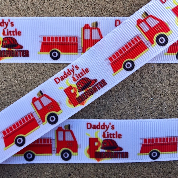 Fire Truck Ribbon by the Yard - Etsy
