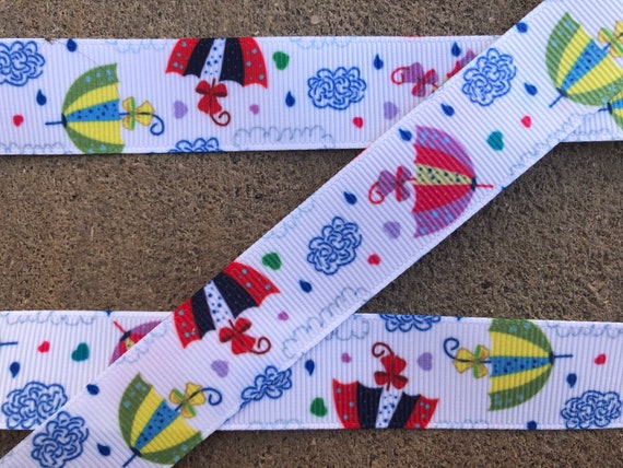 3 Yards 7/8 Umbrella Ribbon Clouds Ribbon Rain Ribbon - Etsy