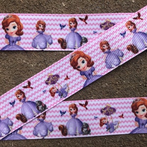 3 Yards 7/8" Sofia Ribbon Sofia the First Ribbon Sofia Princes Ribbon ...