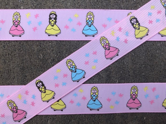 3 Yards 7/8 Princess Ribbon Pink Princess Ribbon | Etsy