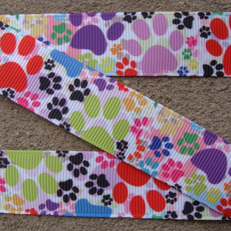 Paw Print Ribbon - Etsy