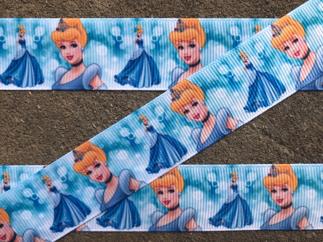 3 Yards 1" Cinderella Ribbon Cinderella Princess Ribbon Hair Bow Ribbon ...