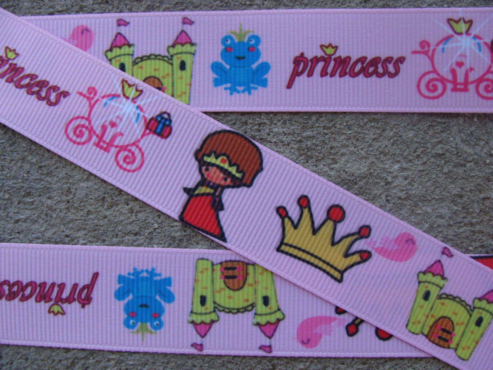3 yard Princess Ribbon Disney Princess Printed Ribbon 1 | Etsy