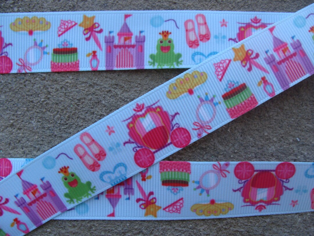 3 Yard Princess Ribbon Disney Princess Printed Ribbon 1 Hair Bow Ribbon ...