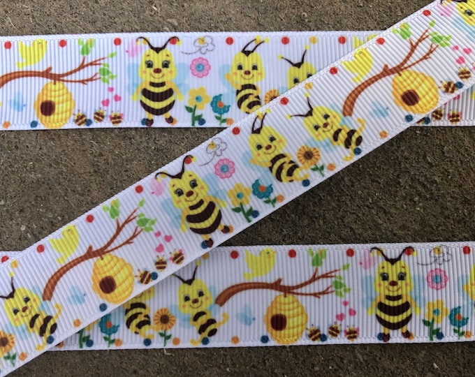 3 Yards 7/8 Bumble Bee Ribbon Little Bee Ribbon Hair Bow Ribbon ...