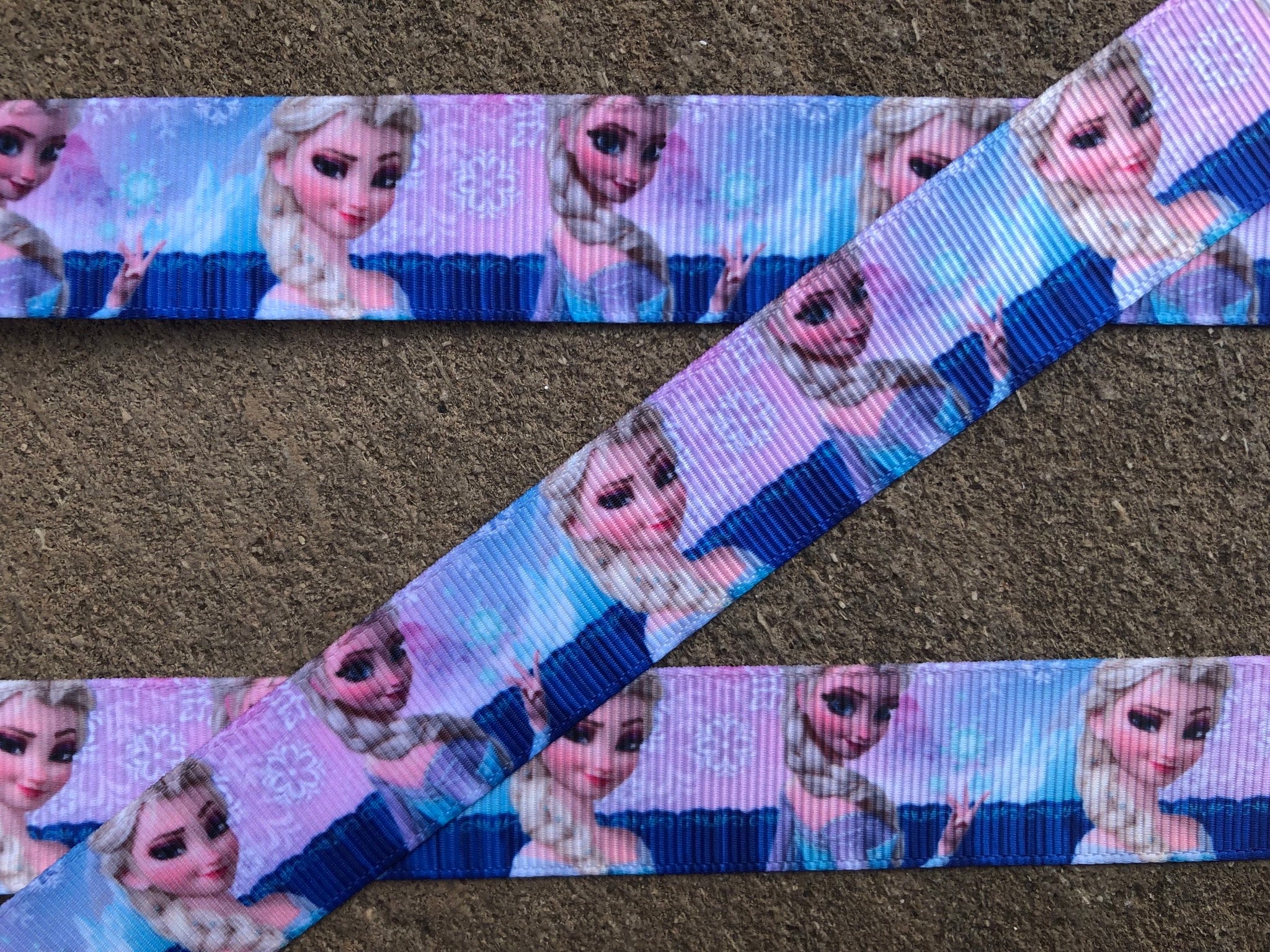 3 Yards 7/8" Frozen Ribbon Elsa Ribbon Printed Ribbon Hair Bow Ribbon ...