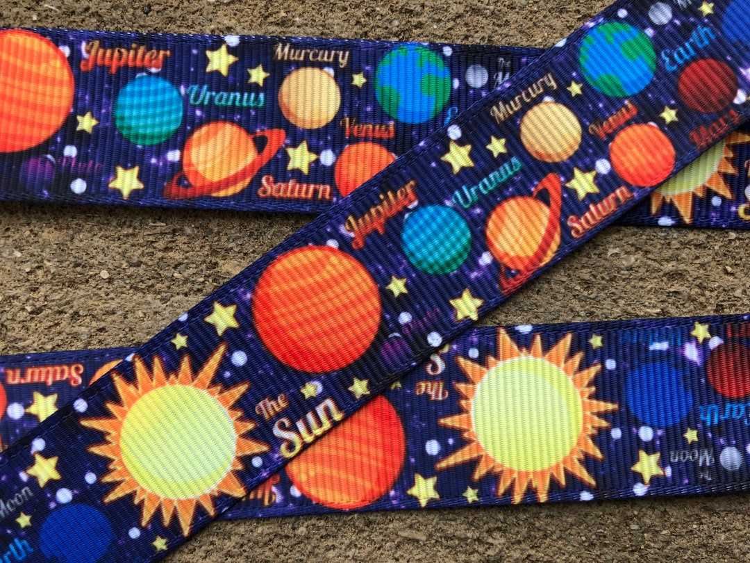 4 Y Outer Space Ribbon Boys Ribbon Jupiter Ribbon Planet Martians ...