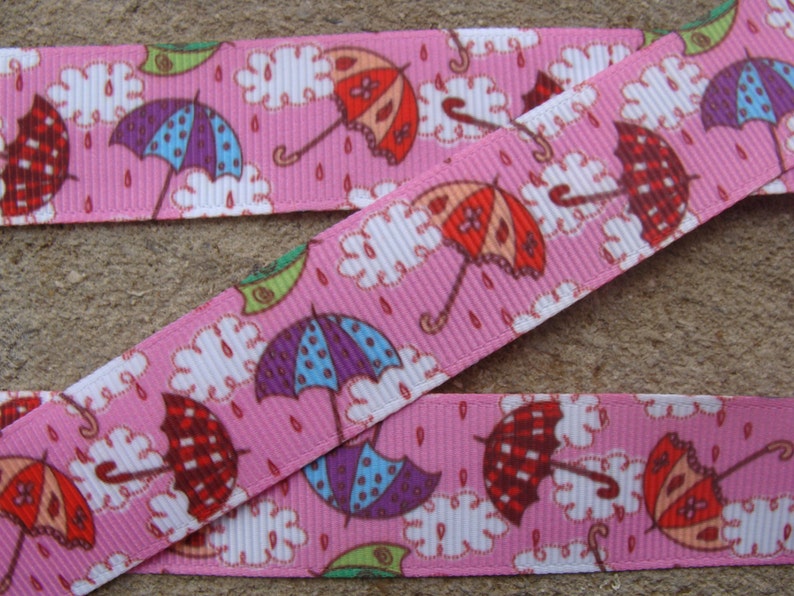 3 Yards 7/8 Umbrella Ribbon Clouds Ribbon Rain Ribbon - Etsy